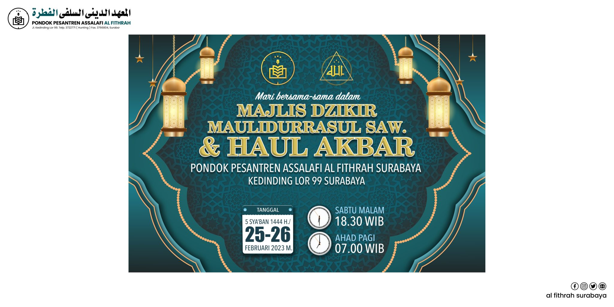 Kesiapan Panitia Jelang Haul Akbar Al Fithrah 2023 - Pon. Pes. Assalafi ...